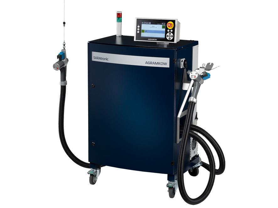 Refrigerant charging machines for flammable refrigerants